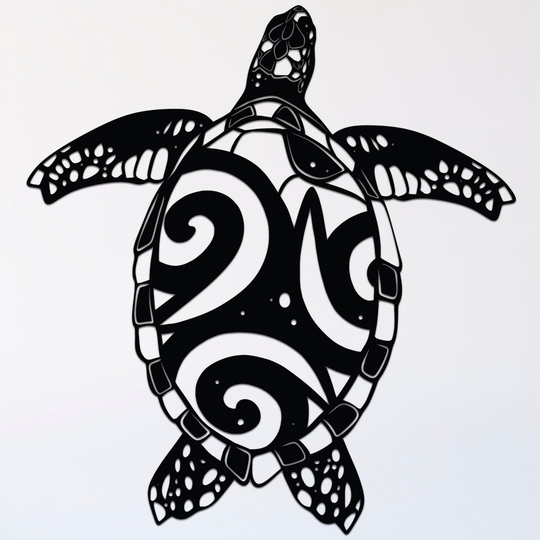 Sea Turtle Mandala Svg Cut File, Glowforge File, Vinyl Template, Laser ...