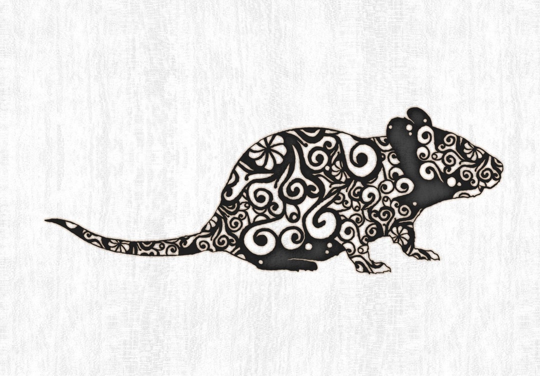 Rat Svg Rodent Mandala Svg Commercial Use - Etsy