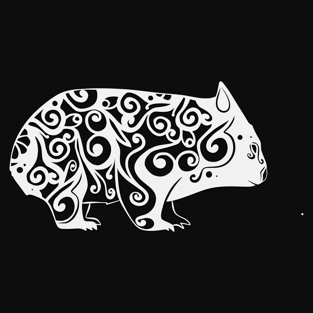 Wombat Mandala Svg Cut File, Glowforge File, Vinyl Template, Laser Cut ...