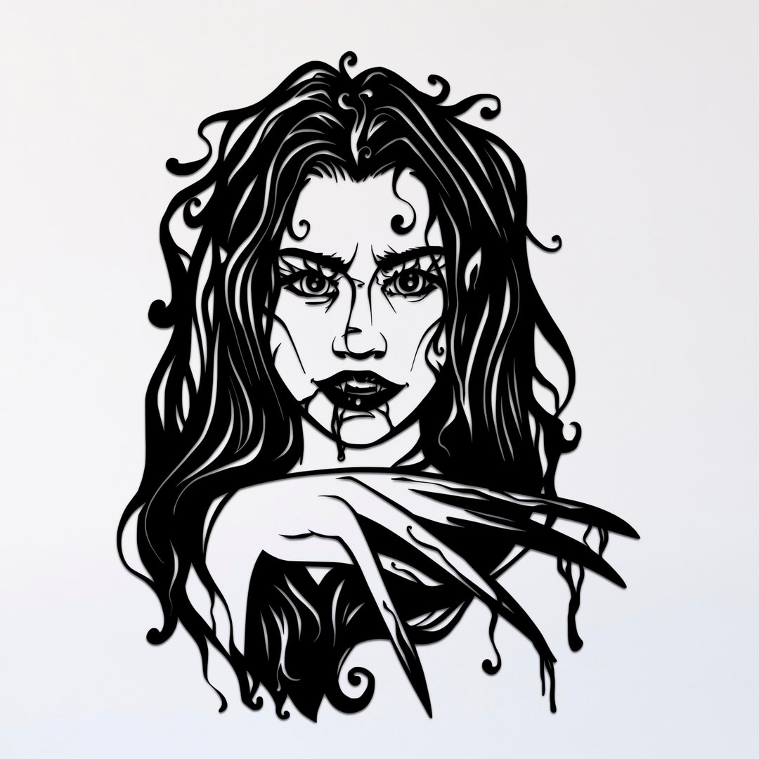 Vampire Woman by Wicked Whimsy Arts Svg Png Dxf - Etsy