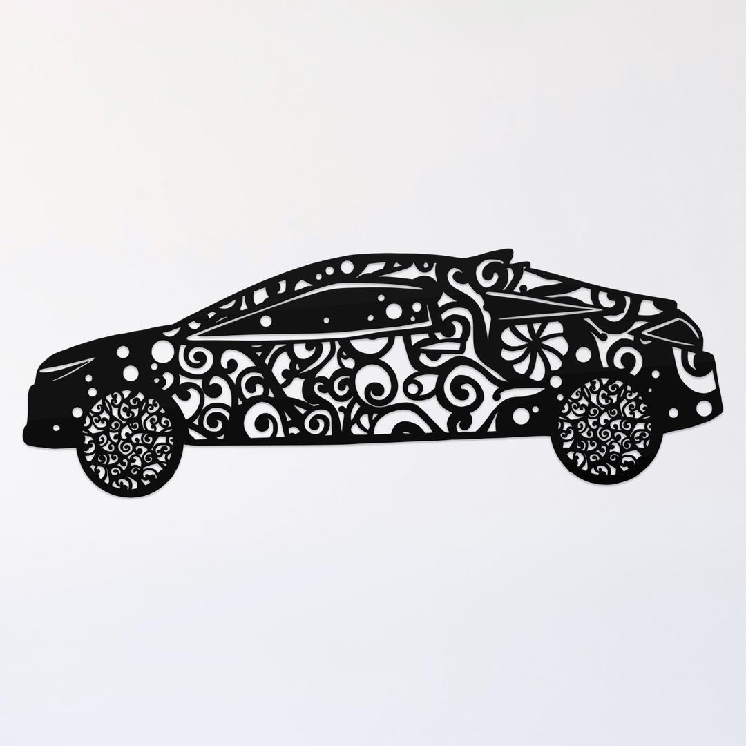 Car Mandala Svg Cut File, Glowforge File, Vinyl Template, Laser Cut ...
