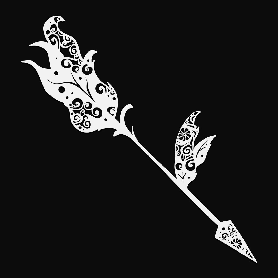 Arrow Mandala Svg Cut File, Glowforge File, Vinyl Template, Laser Cut ...