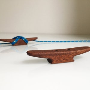1pc. Mahogany Mini Boat Cleat 10cm Long. Oiled, Handmade - Etsy