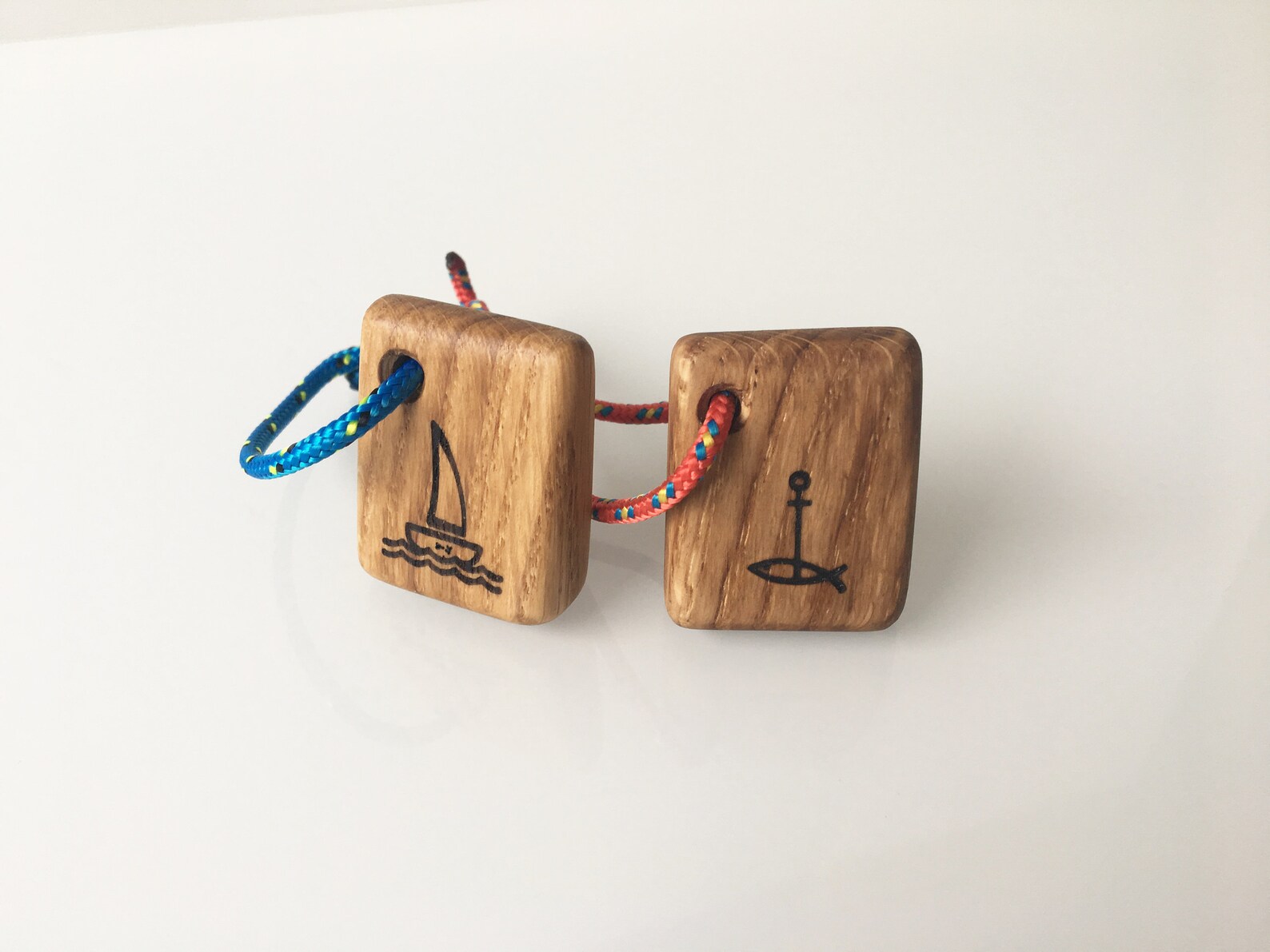 Sailing Boat Keychain Sailboat Oak Keyring Handmade Boat - Etsy