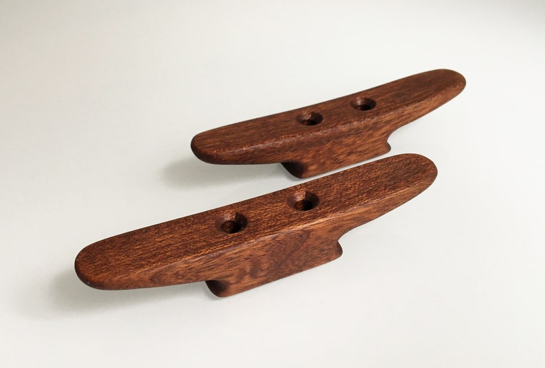 1pc. Mahogany Mini Boat Cleat 10cm Long. Oiled Handmade - Etsy