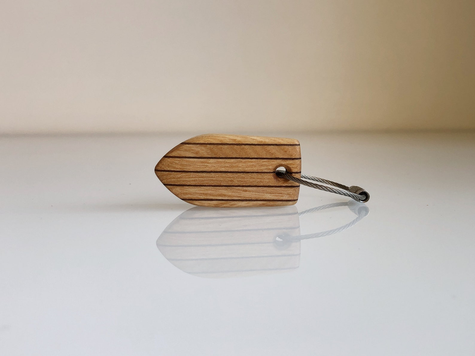 Deck Style Keychain Boat Gift Classic Boat Style Natural - Etsy