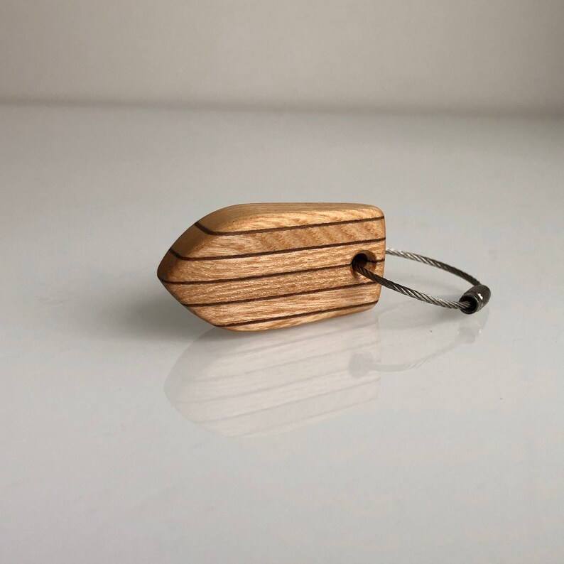Deck Style Keychain Boat Gift Classic Boat Style Natural - Etsy