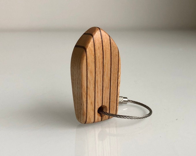 Deck Style Keychain, Boat Gift, Classic Boat Style, Natural Wood Baltic ...