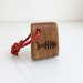 Fish Bone Logo Keychain Handmade From Oak - Etsy