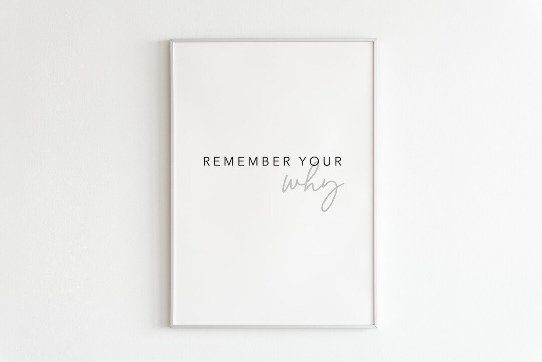 Remember Motivational Printable Wall Art, Digital Download, Minimal ...