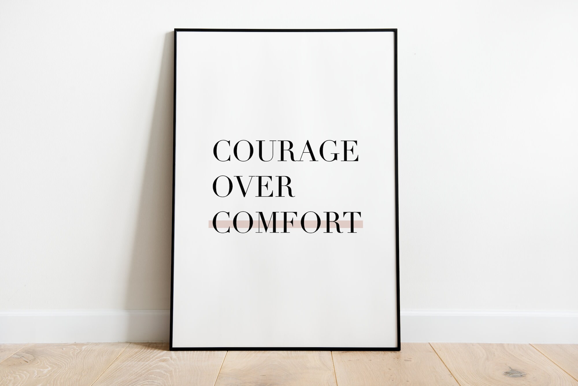 Courage Printable Wall Art, Digital Download, Minimal Wall Art ...