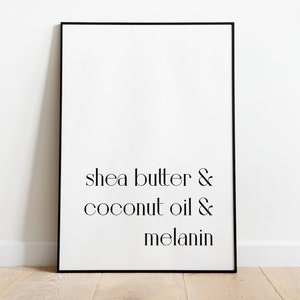 SHEA Printable Wall Art Digital Download Black Women - Etsy