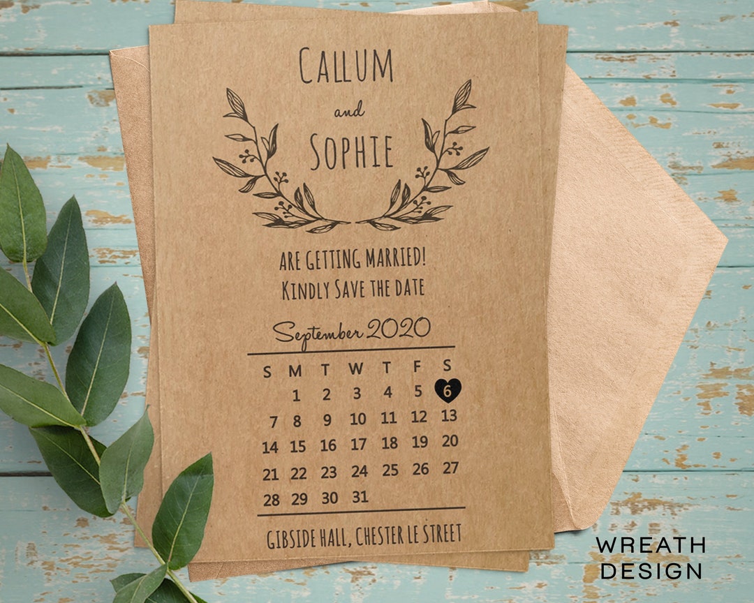 Save the Evening Cards, Affordable, W0 Personalised Vintage Wedding ...