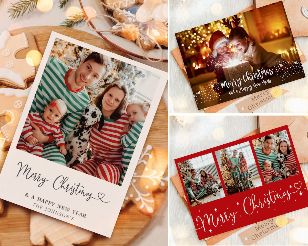 Personalised Family Christmas Card, Personalised Photo Christmas Card ...
