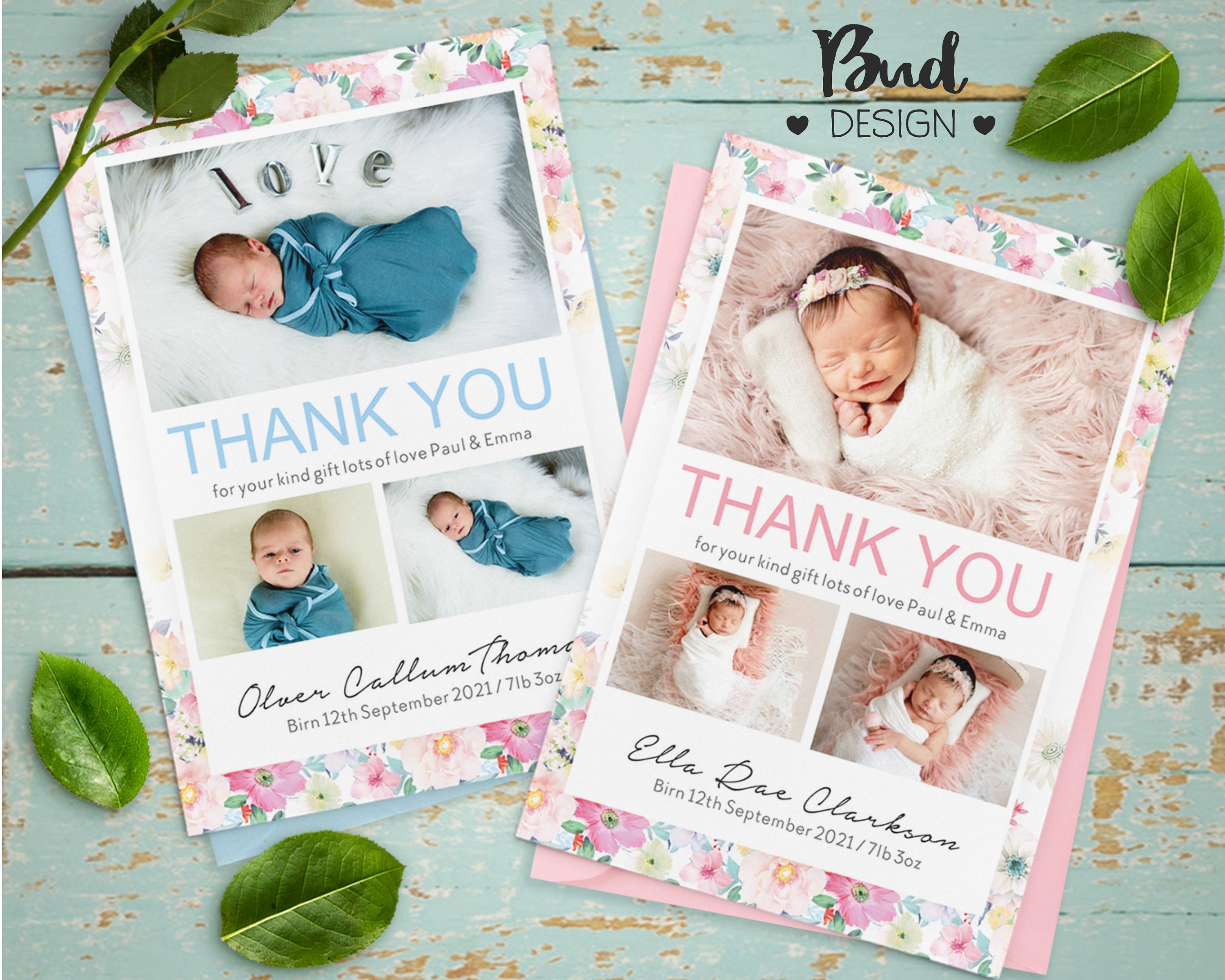 Personalised Thank You Note Personalised Thank You Cards With - Etsy UK