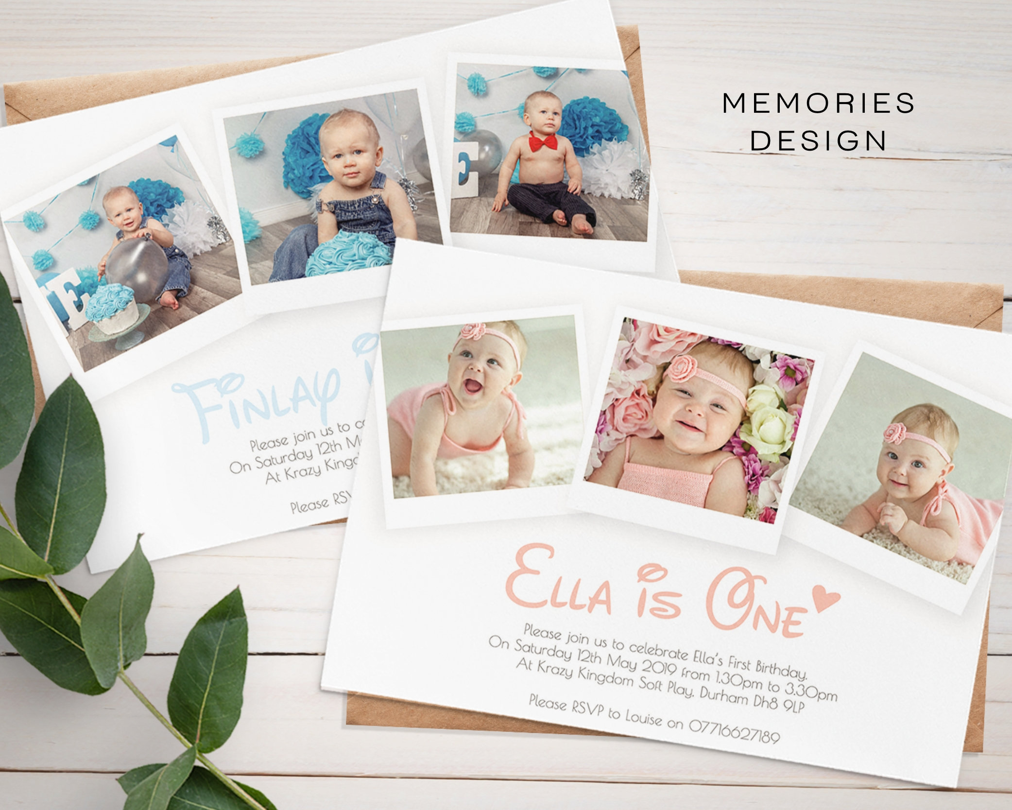 Cute Personalised 1st Birthday Invitations First Birthday | Etsy