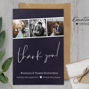 Personalised Wedding Thank You Cards Bespoke Design - Etsy
