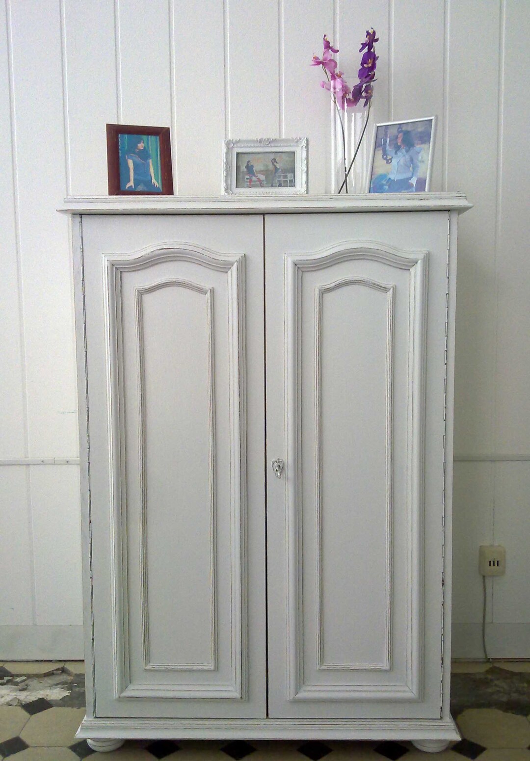 Shabby Chic Shoe Cabinet Chest of Drawer Cabinet Country Style ...