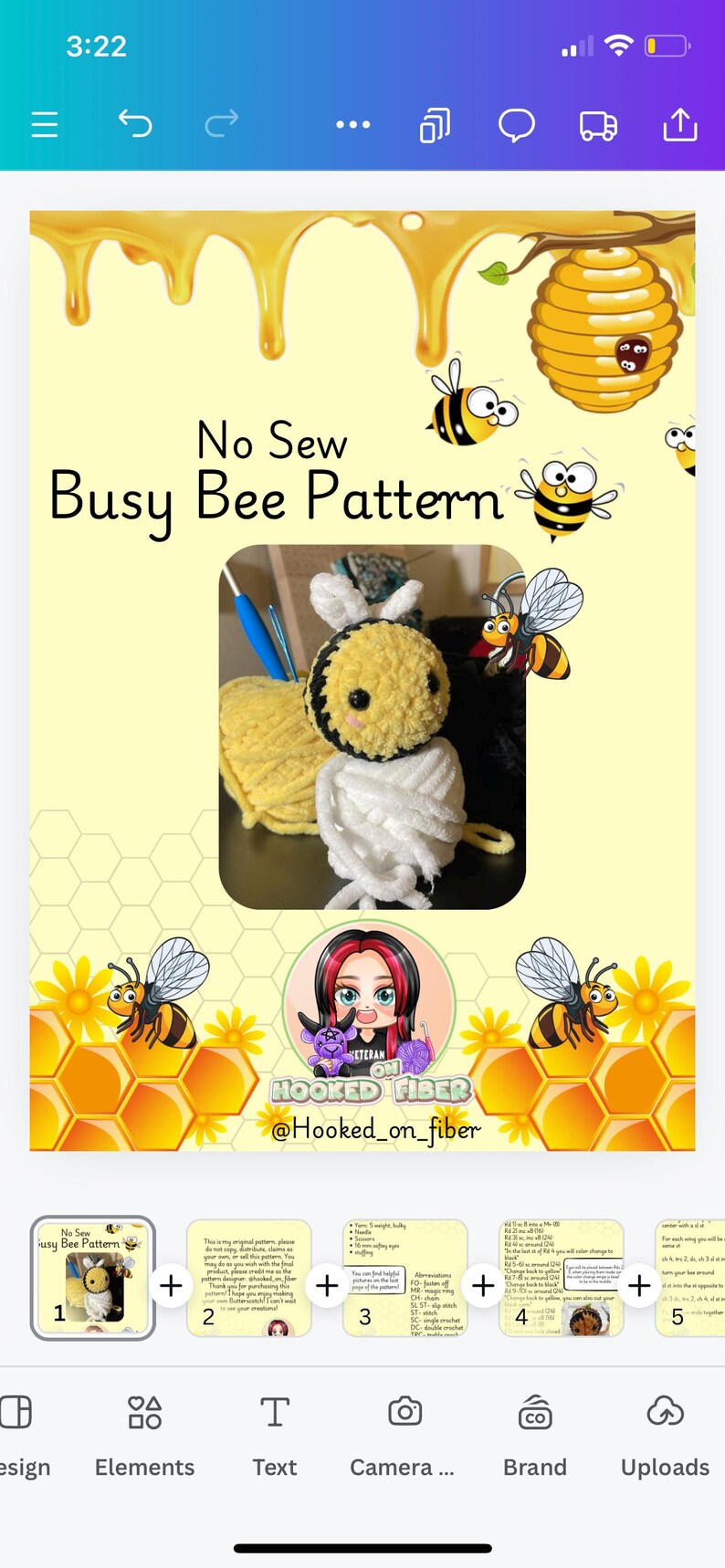 Busy Bee Crochet Pattern, No Sew Crochet Pattern, Amigurumi Pattern ...