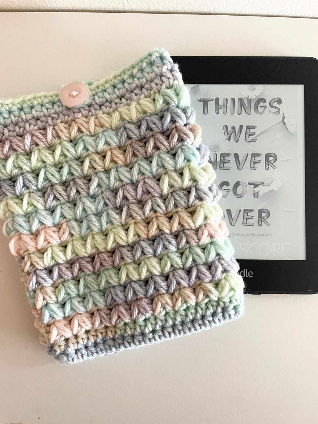 Crochet Kindle Sleeve, Crochet E-reader Cover, Handmade Kindle Sleeve - Etsy