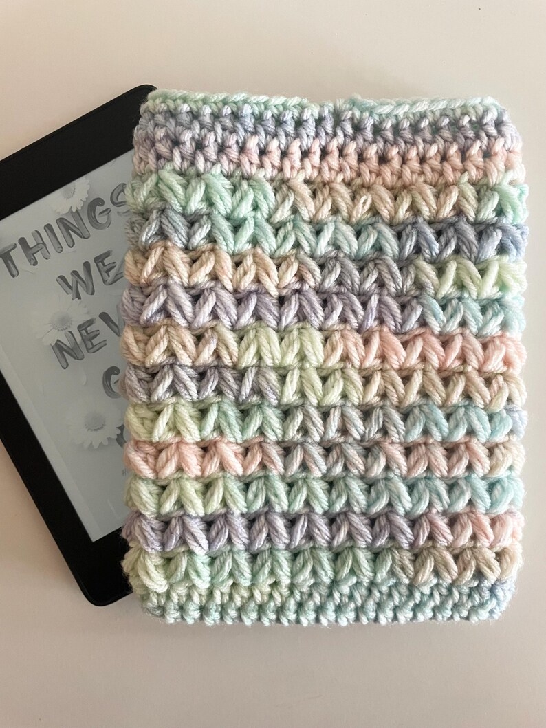 Crochet Kindle Sleeve, Crochet E-reader Cover, Handmade Kindle Sleeve - Etsy