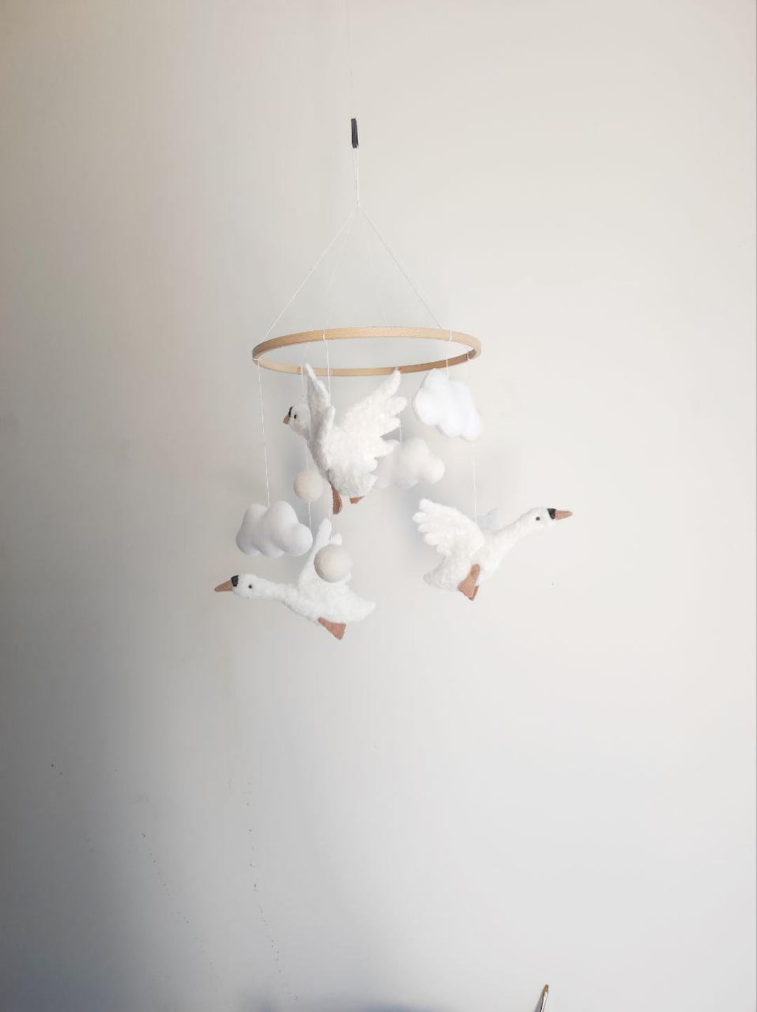 Goose Baby Nursery Mobile - Baby Mobile Goose- Baby Mobile Neutral ...
