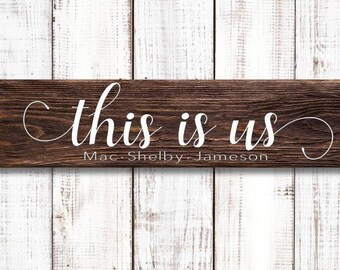 This is us wood sign | Etsy