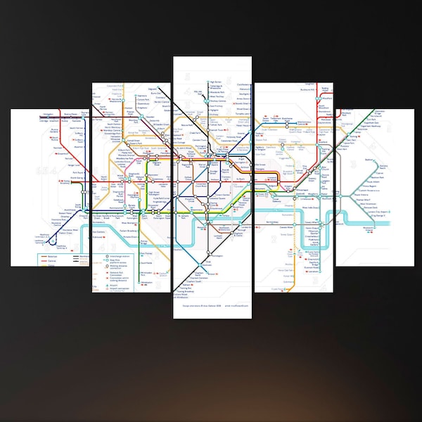 Subway Map Art - Etsy