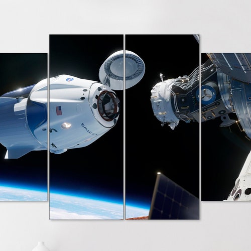 Falcon Heavy Space Rocket NASA Canvas Extra Large Canvas | Etsy