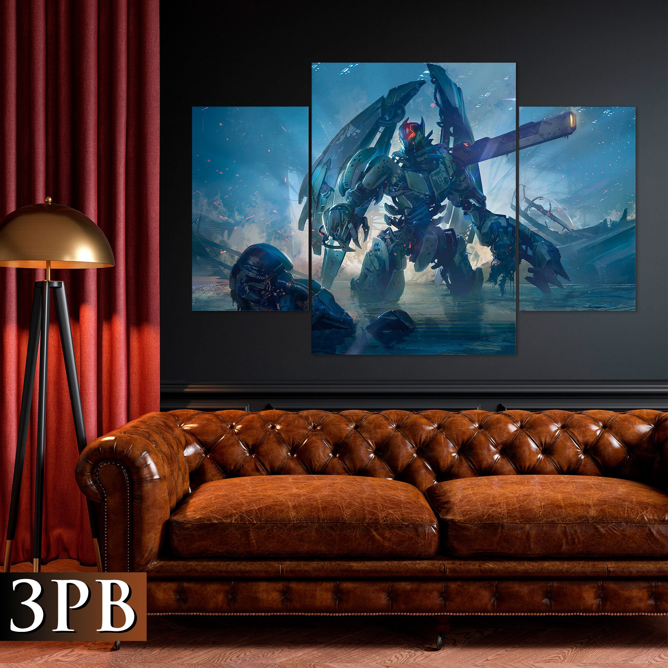 Transformer Wall Decor Robot Canvas Print Game Art Mecha | Etsy