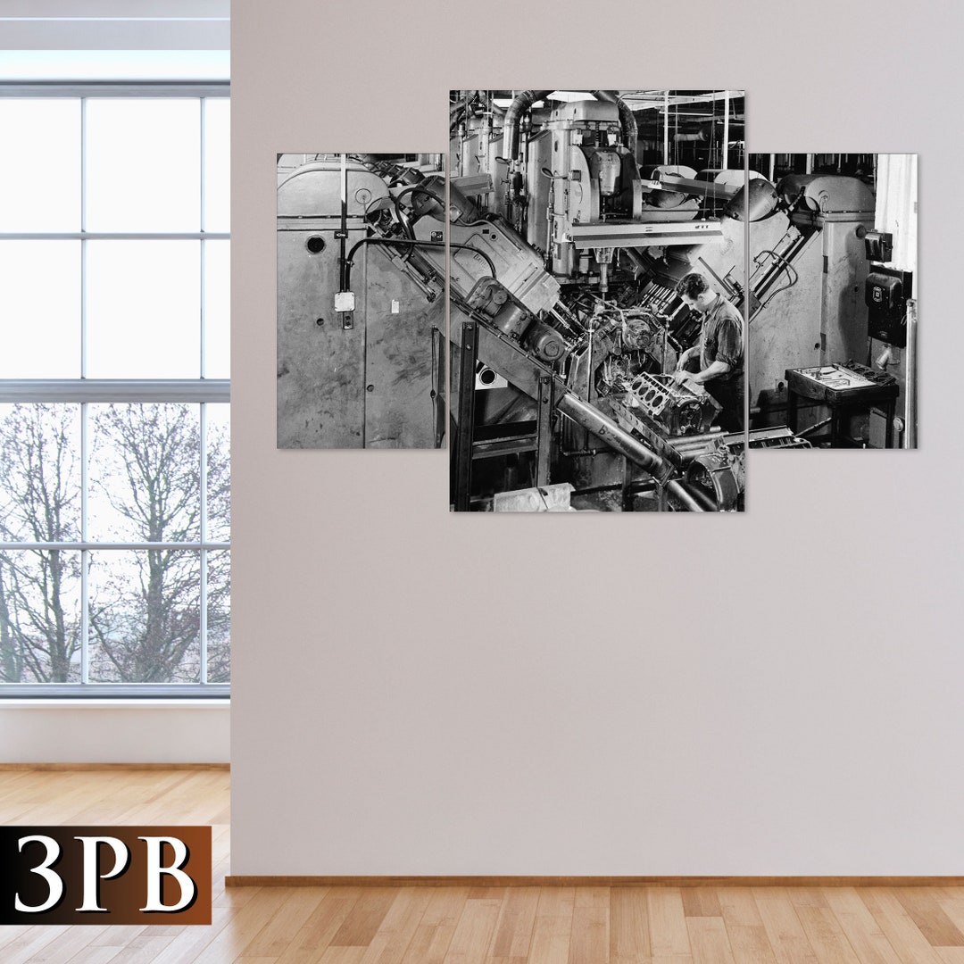 General Motors, Factory, Engine Assembly, Old Factory, Line Worker ...