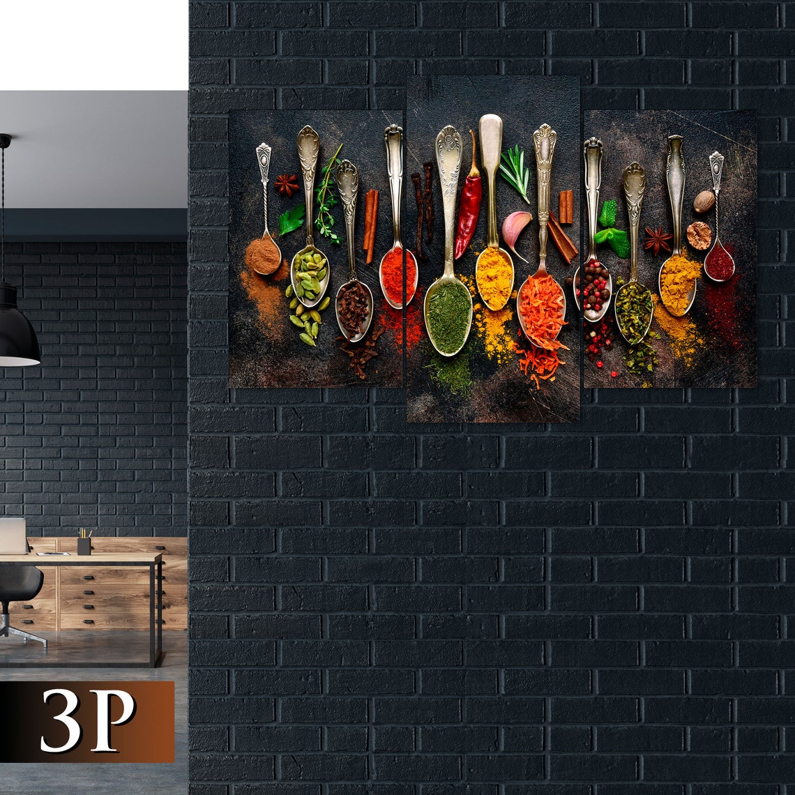 Spice Wall Decor Kitchen Wall Decor Cooking Canvas Spices | Etsy