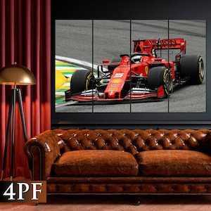 Ferrari F1 Formula 1 Cars Wall Art Decor Racing Car | Etsy