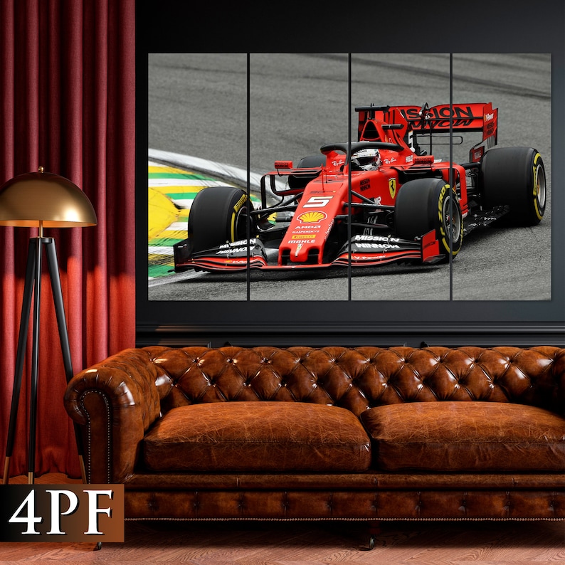 Ferrari F1 Formula 1 Cars Wall Art Decor Racing Car - Etsy