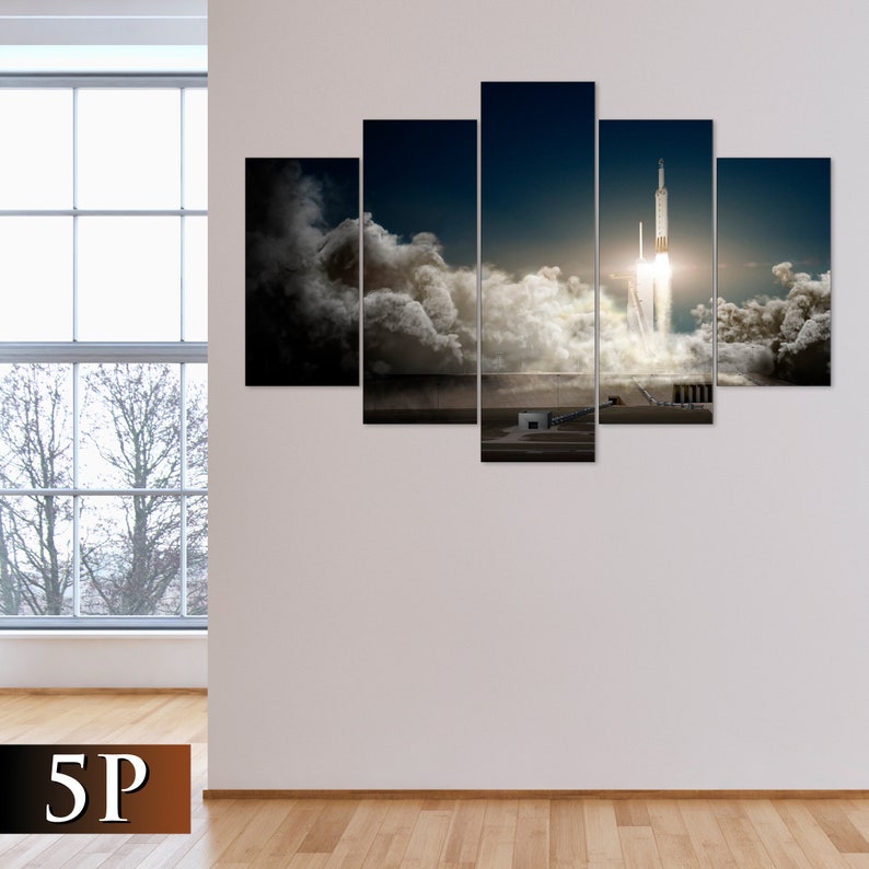 Space Rocket Rocket Launch Spacex NASA Print NASA Canvas | Etsy
