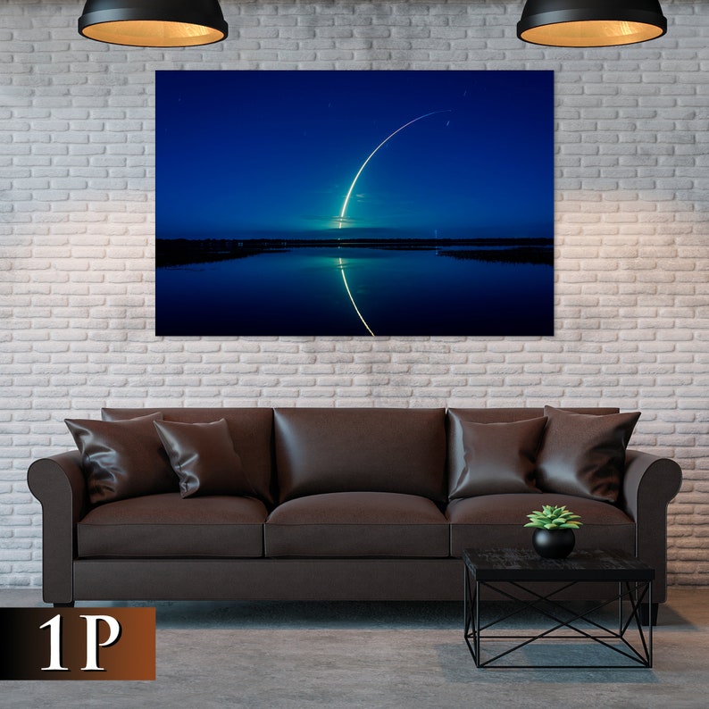 Falcon 9 Print Falcon Heavy Canvas Falcon Heavy Space - Etsy