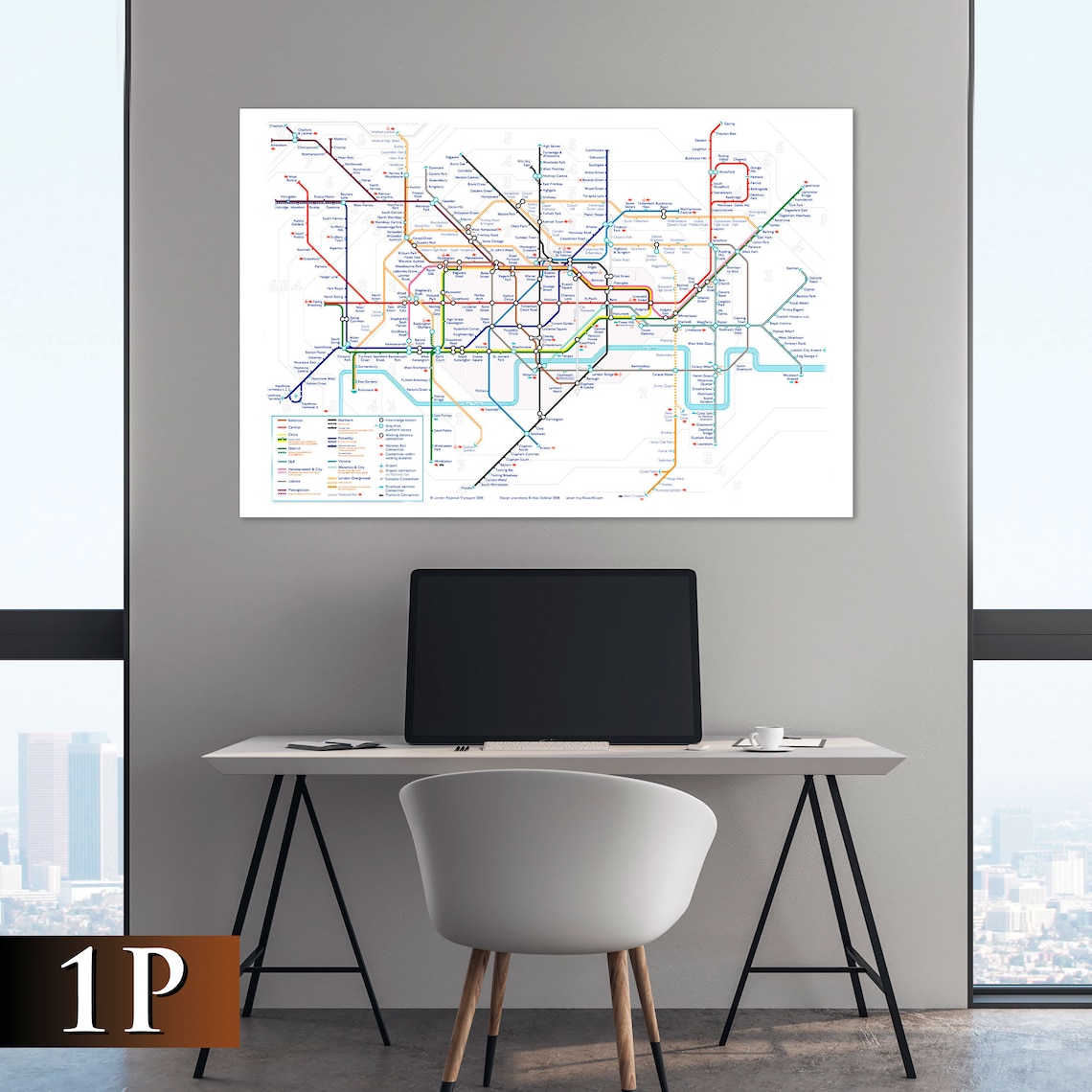 London Tube Map canvas Tube Map wall art Subway wall decor | Etsy