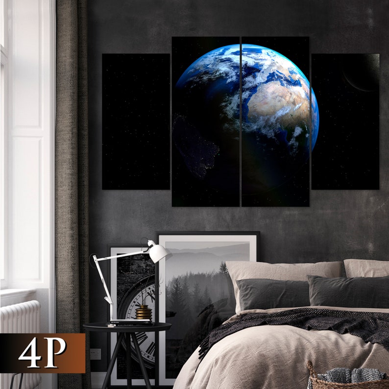 Earth canvas Wall Decoration Ideas Space wall decor Dnd | Etsy