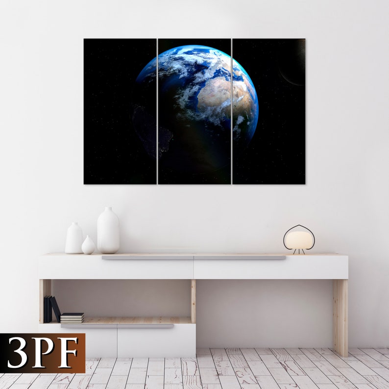 Earth canvas Wall Decoration Ideas Space wall decor Dnd | Etsy