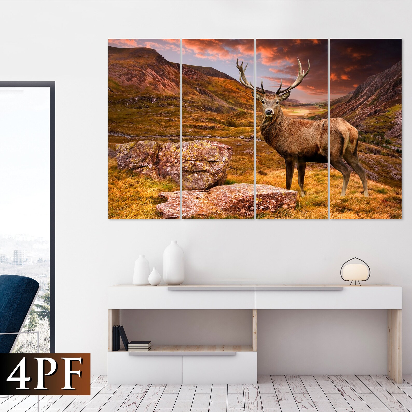 Deer Canvas Wildlife Print Animals Print Wildlife Wall Art - Etsy