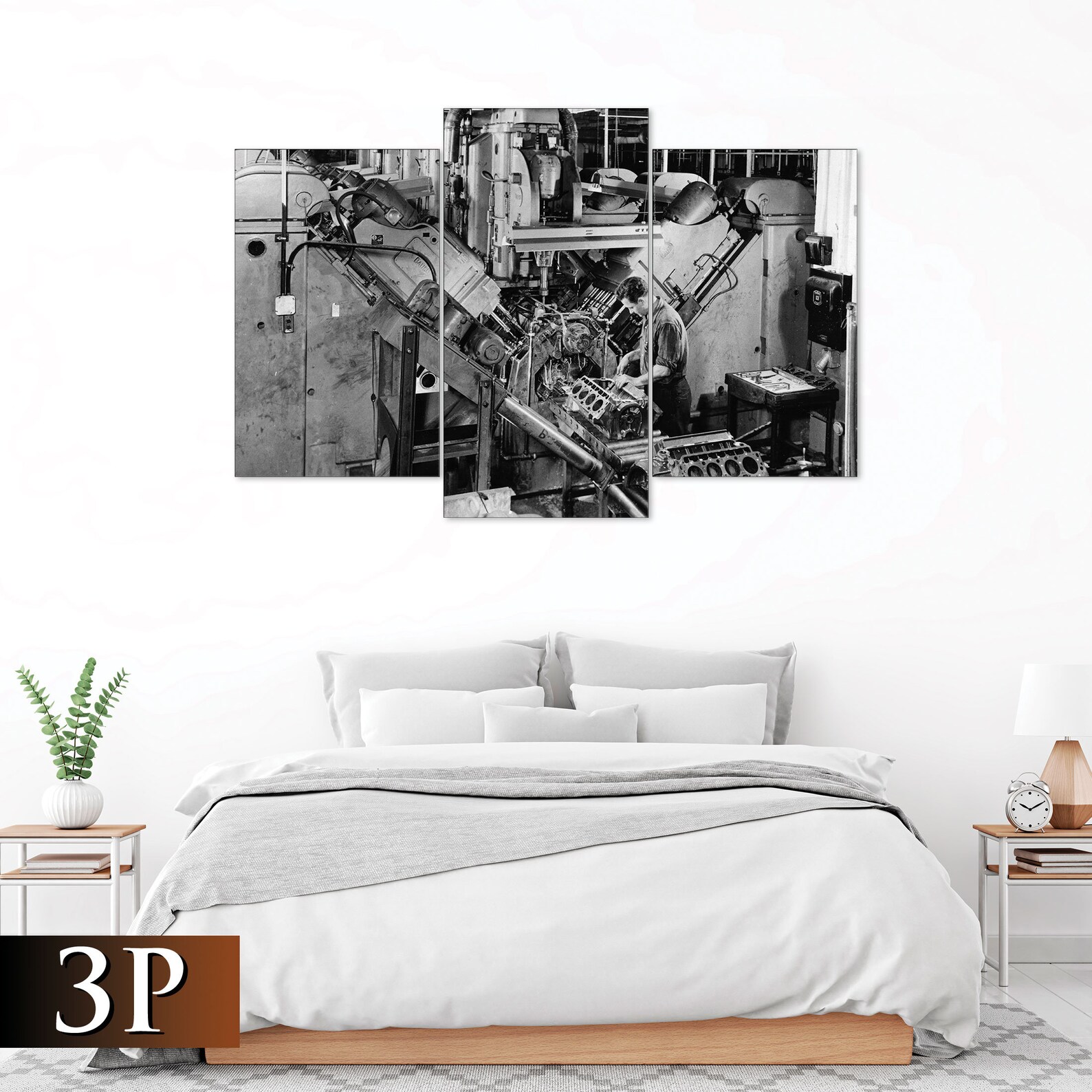 General Motors Factory Engine Assembly Old Factory Line | Etsy