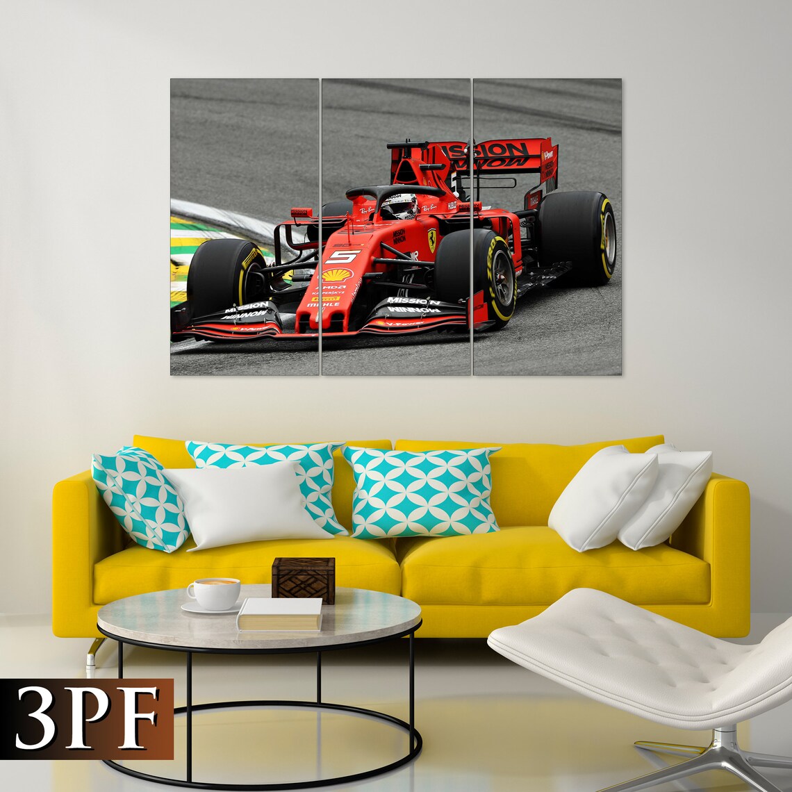 Ferrari F1 Formula 1 Cars Wall Art Decor Racing Car | Etsy