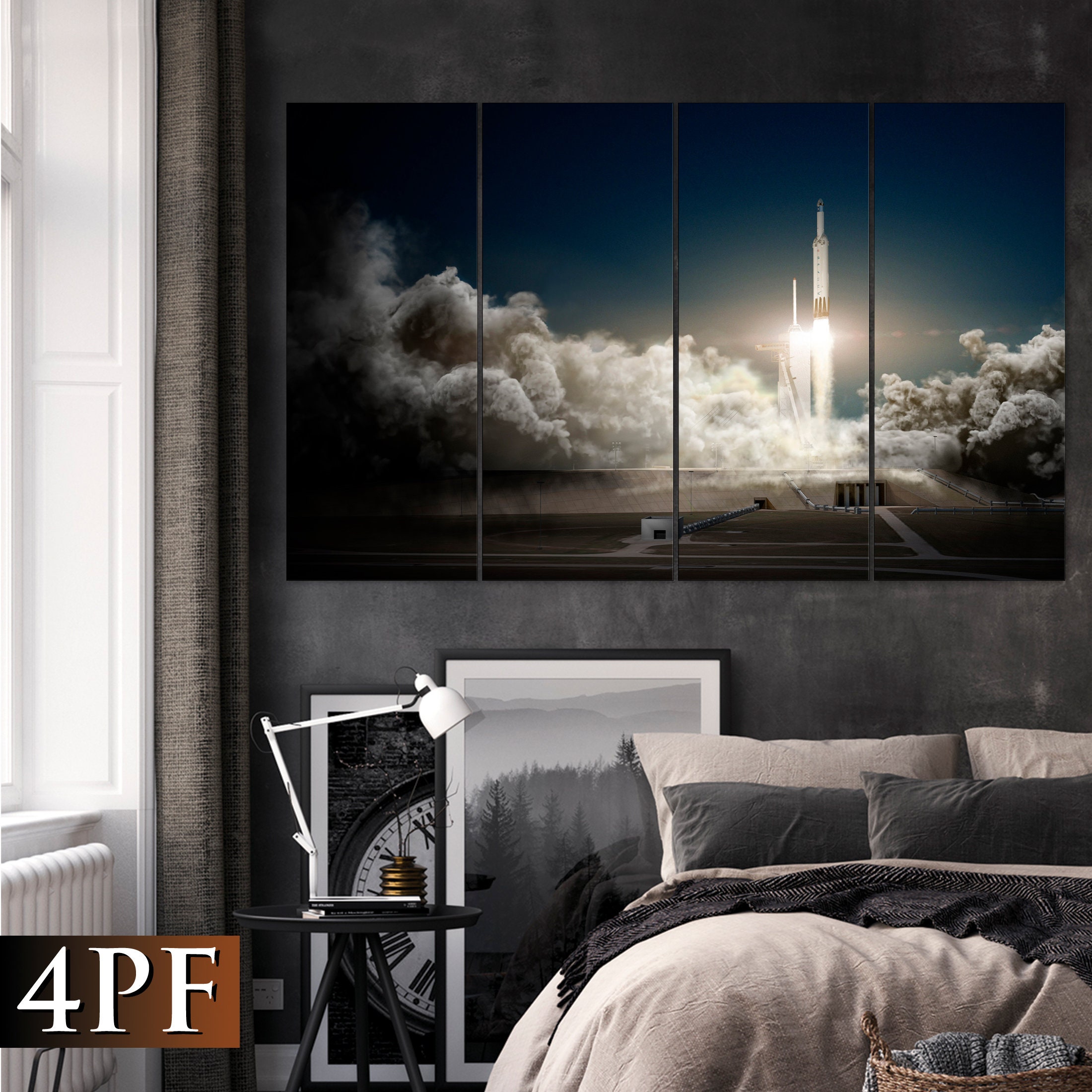 Space Rocket Rocket Launch Spacex NASA Print NASA Canvas | Etsy