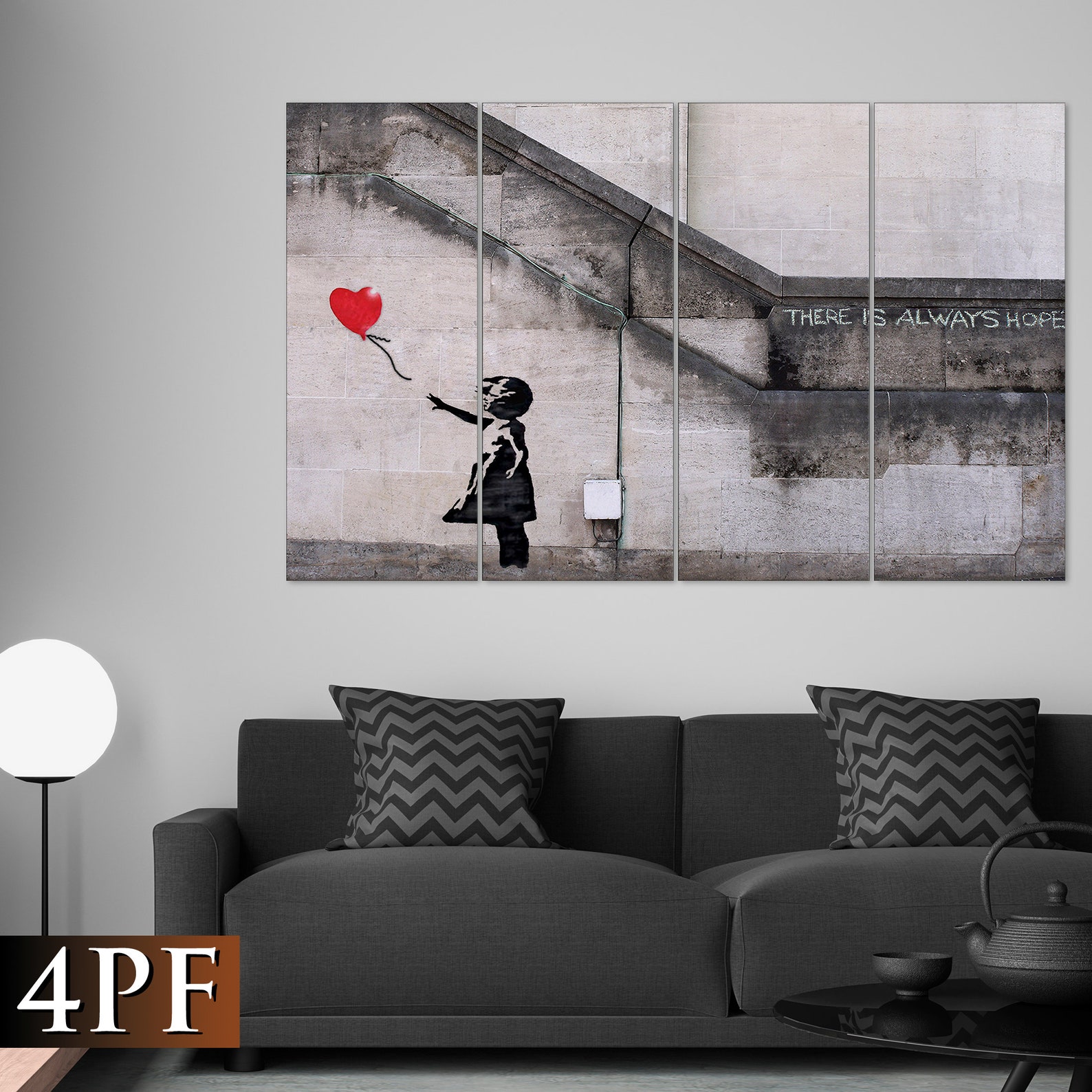 Bansky Street Art Balloon Girl Canvas Banksy Print Banksy | Etsy