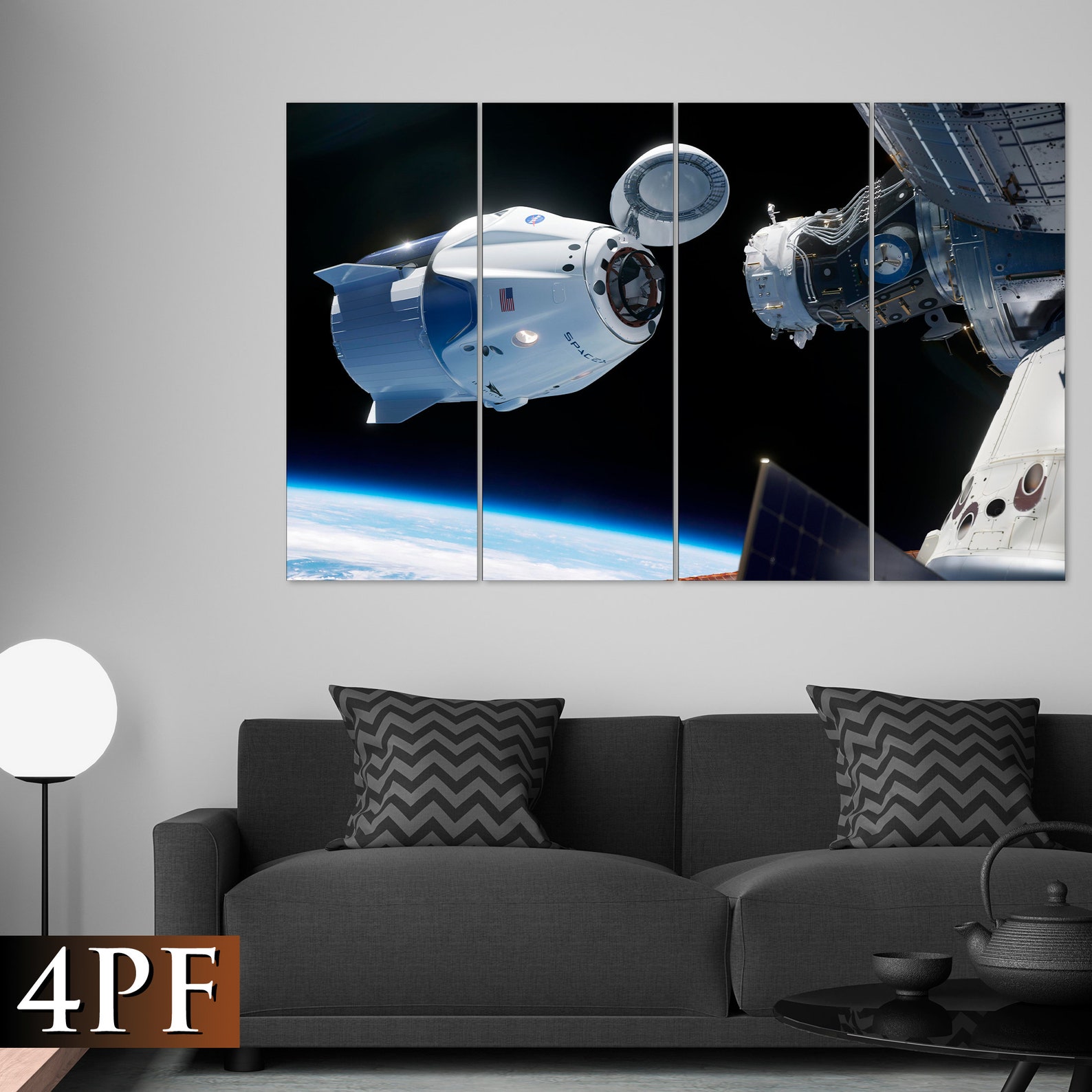 Crew Dragon Print Spacex Print Elon Musk Space Rocket | Etsy