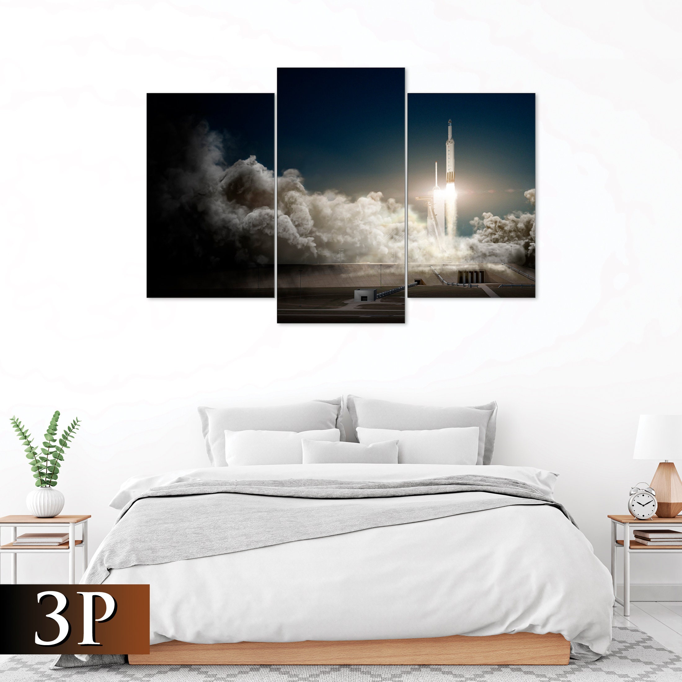 Space Rocket Rocket Launch Spacex NASA Print NASA Canvas | Etsy