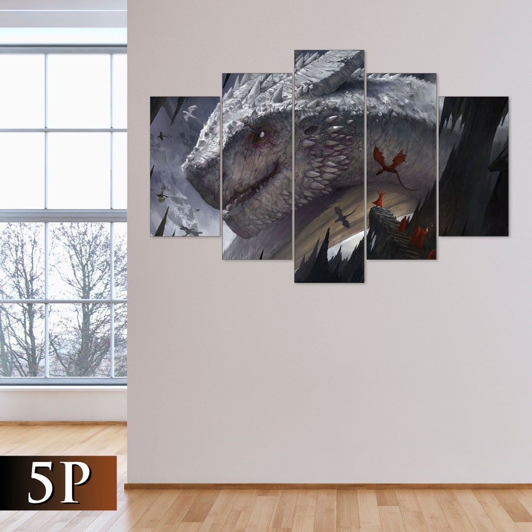 Jeff Brown's Fantasy Canvas: A Gigantic White Dragon, Its Brood, and ...