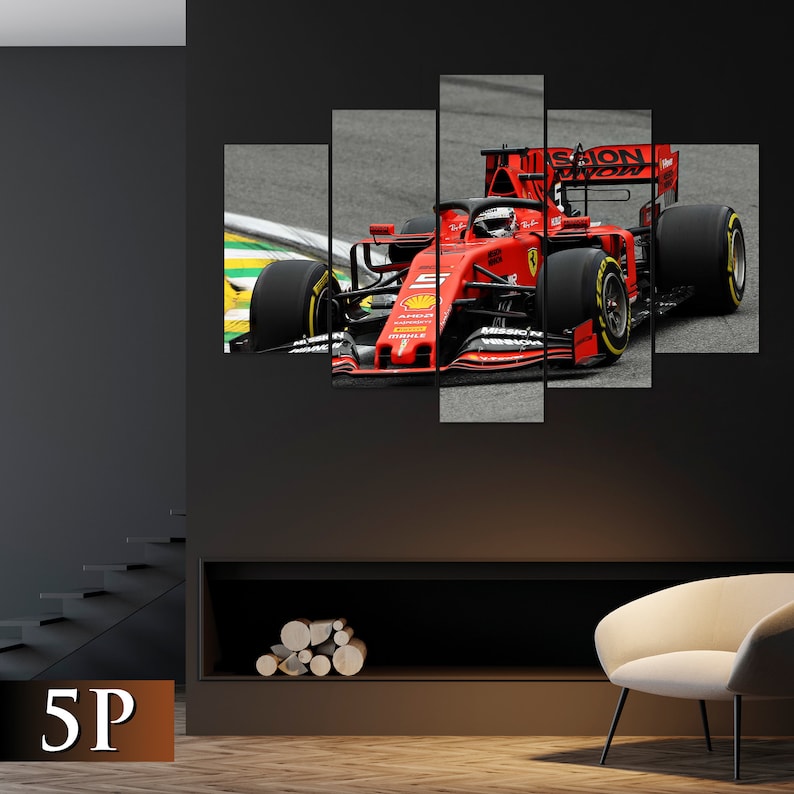 Ferrari F1 Formula 1 Cars Wall Art Decor Racing Car | Etsy