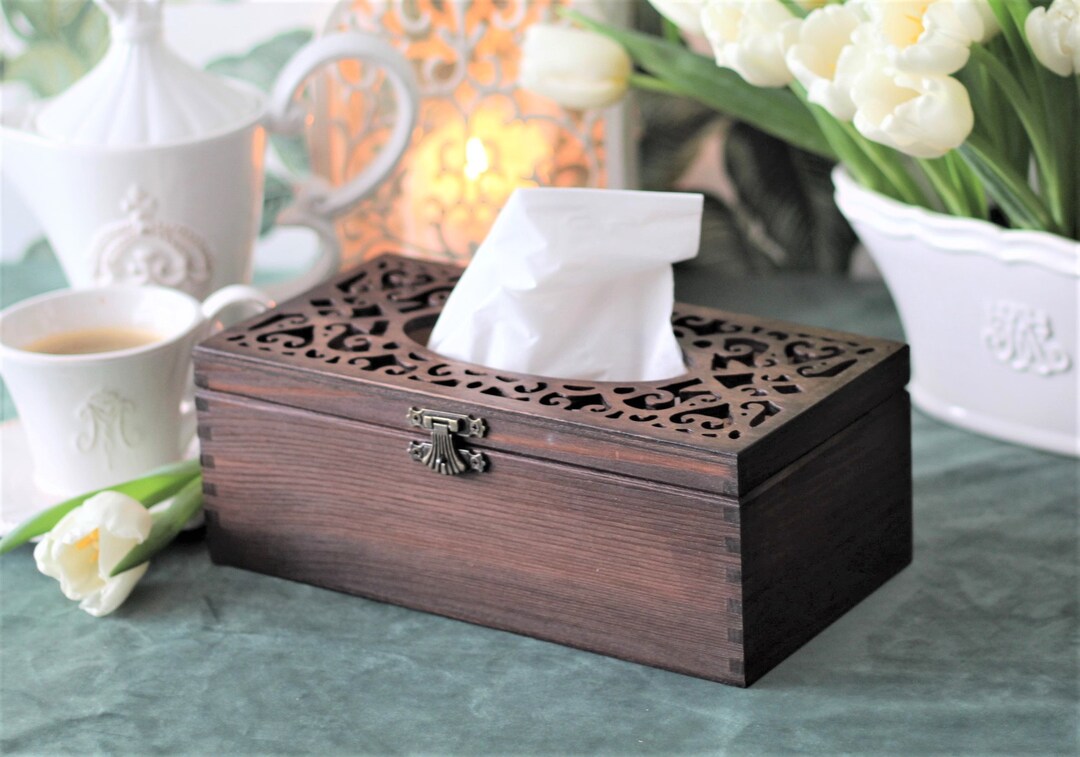 Wooden Tissue Box Tissue Box Tissue Cover Tissue Box Cover Tissue ...