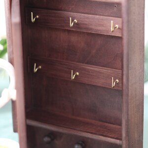 Wooden Key Box, Box Storage Cabinet, Key Organizer, Key Box, Key Box ...